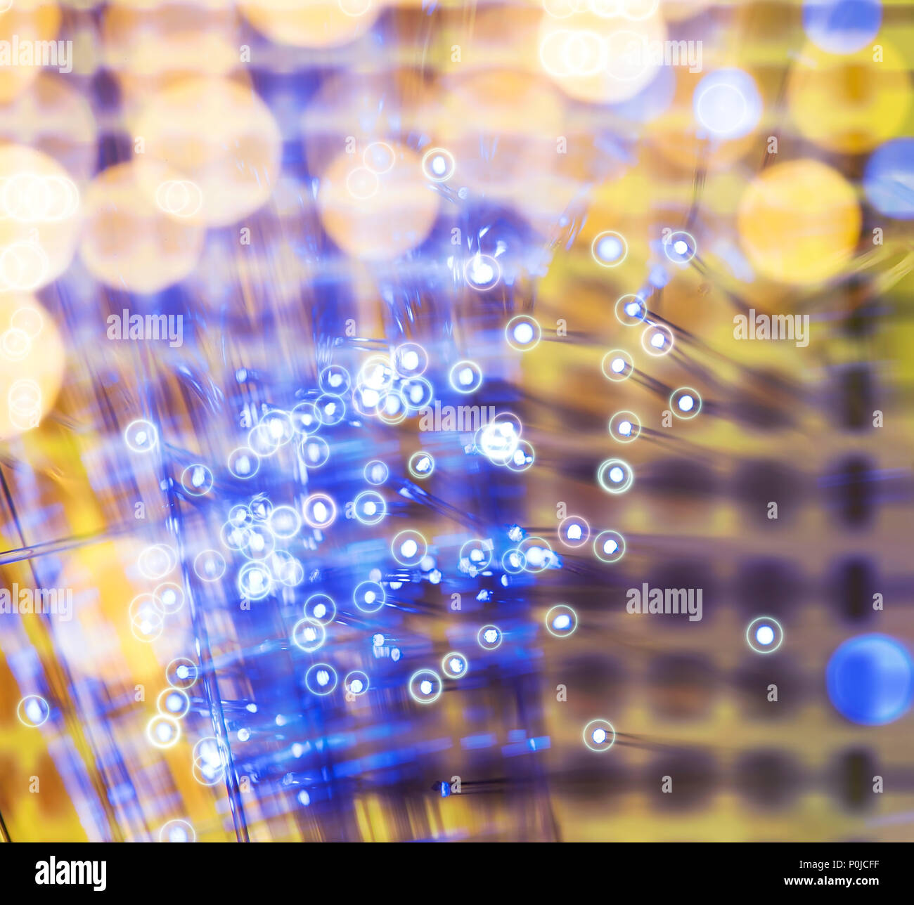 fiber optic network line cable background Stock Photo - Alamy