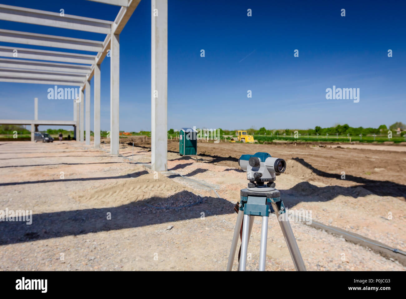 Surveyor instrument is for measuring level on construction site ...