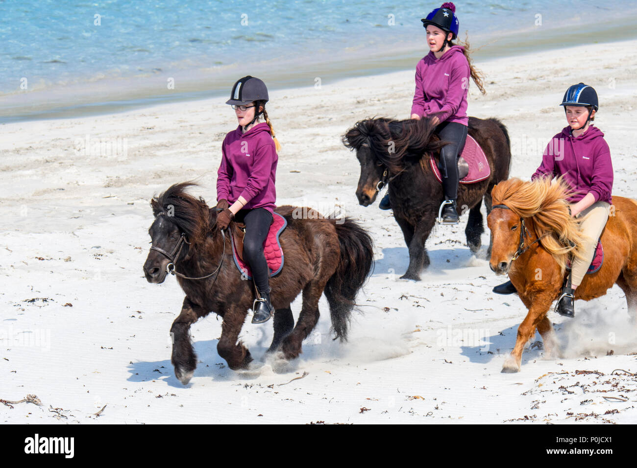 Ponies running on beach hi-res stock photography and images - Alamy