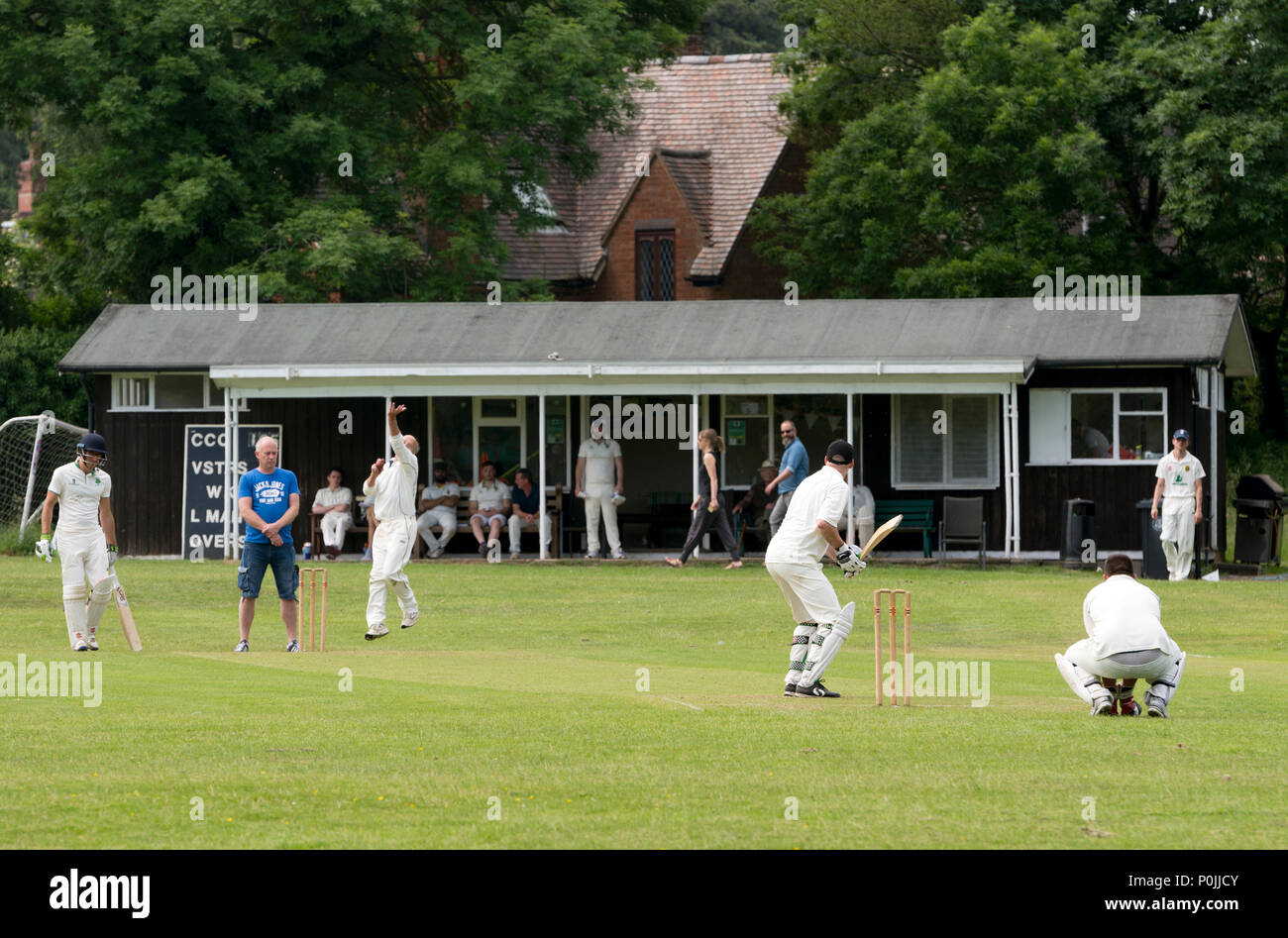 Village cricket at Claverdon, Warwickshire, England, UK Stock Photo - Alamy