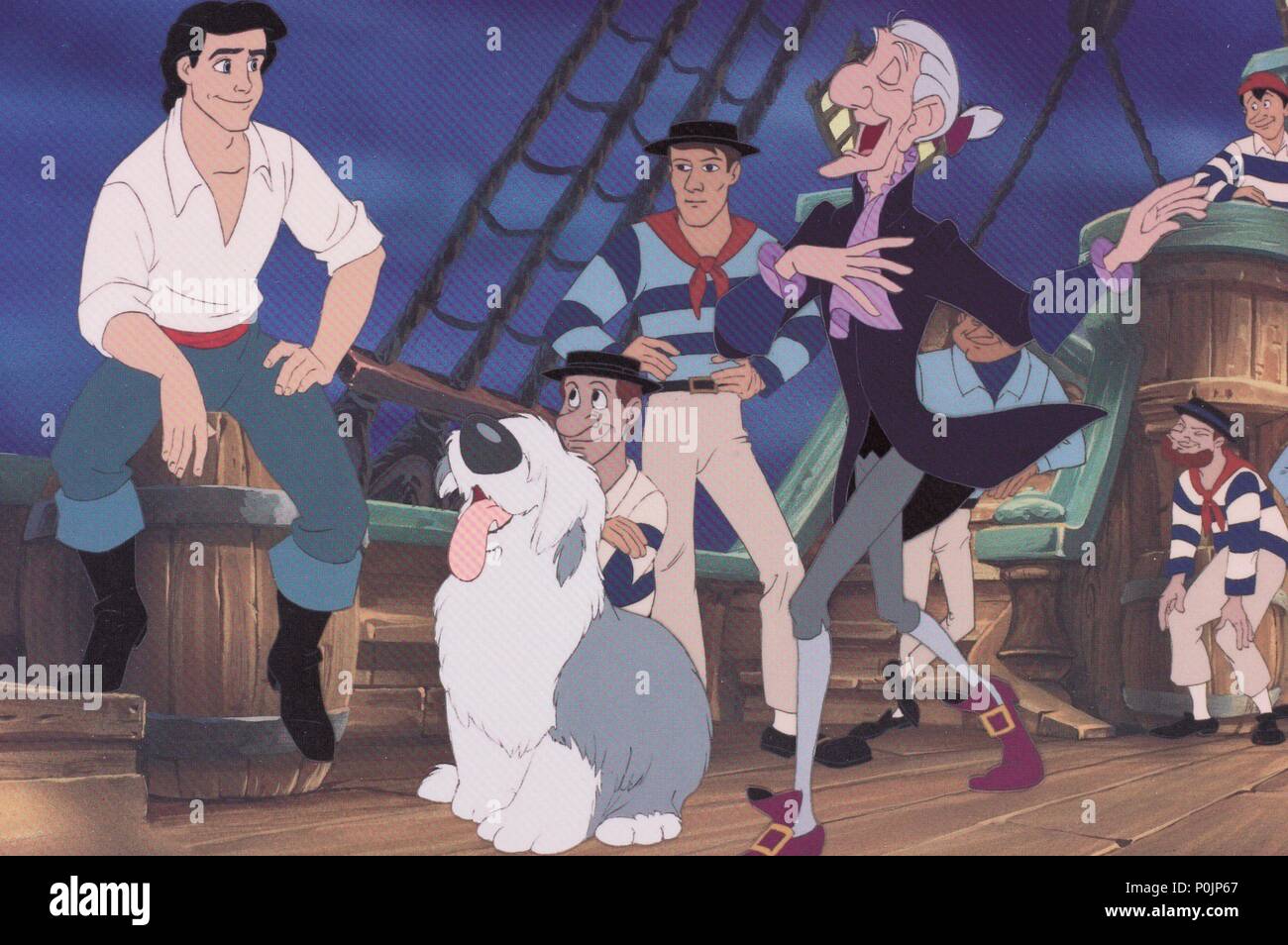 The Little Mermaid And Prince Eric On The Boat