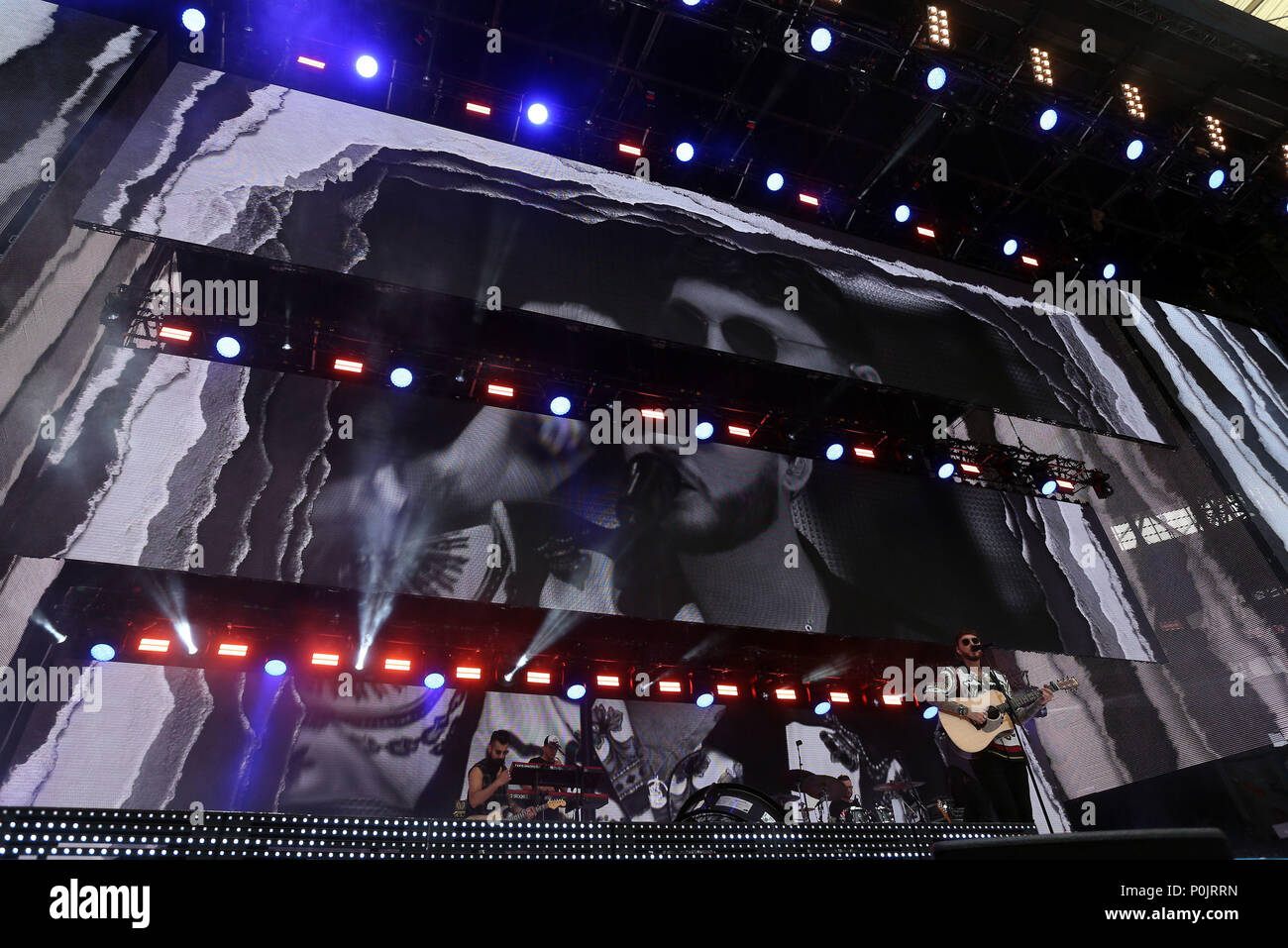 James Arthur on stage during Capital's Summertime Ball with Vodafone at ...