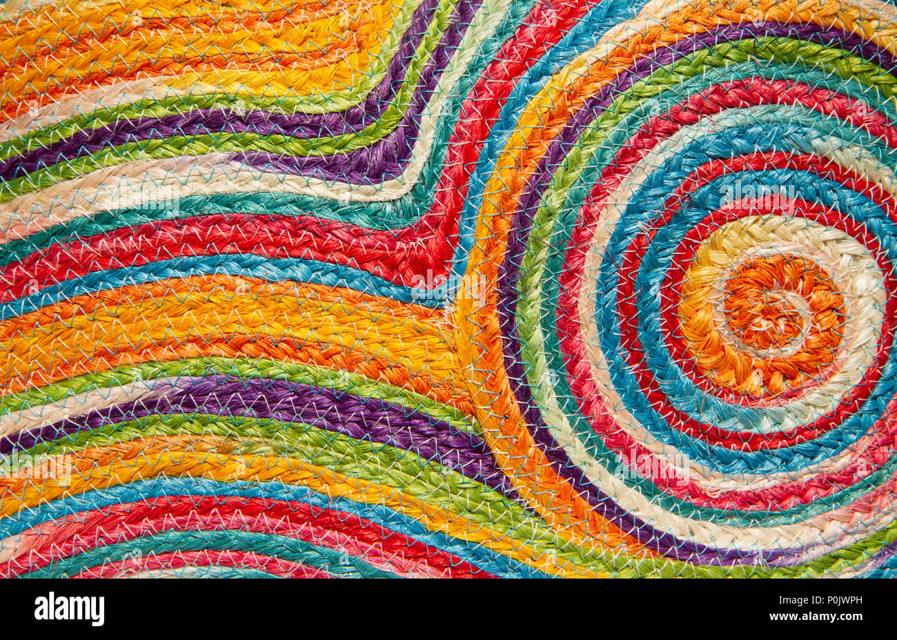 Colorful weave pattern or background Stock Photo - Alamy