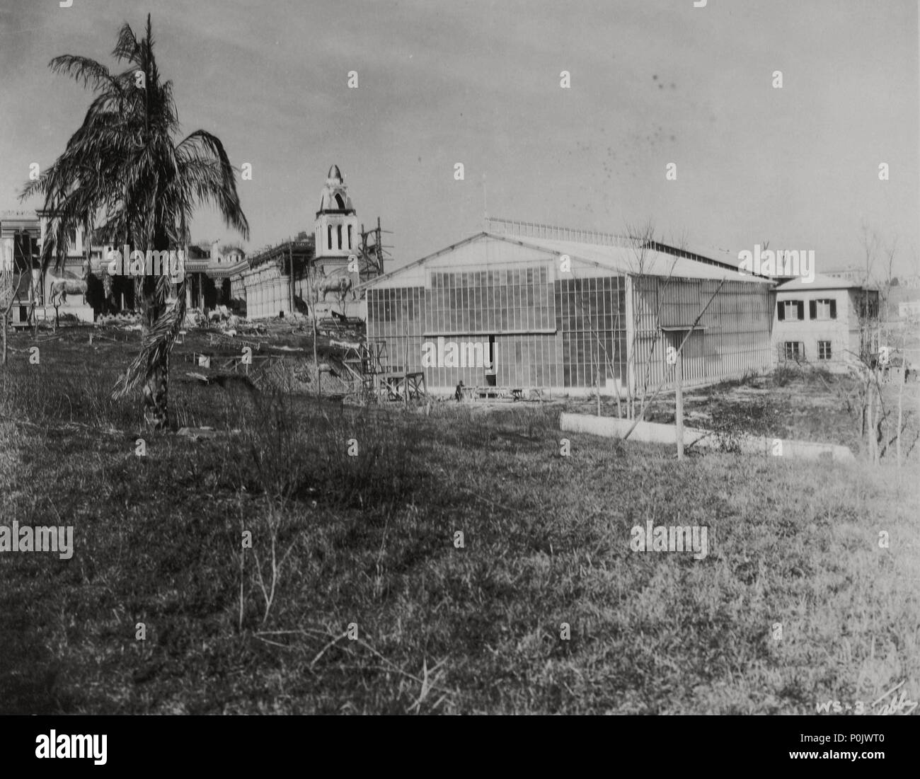 Description: A view of the italian studios Cinecittà founded in 1937 by ...