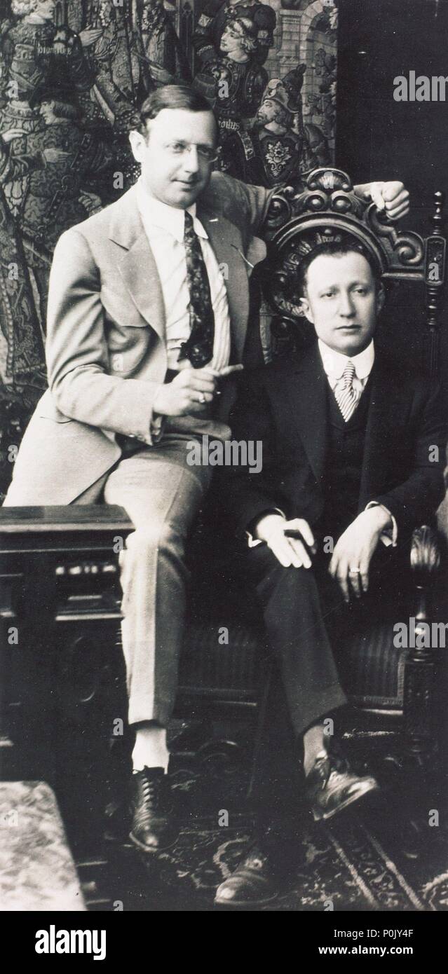 Description: Jesse Lasky and Adolph Zukor, cinema pioneers and ...