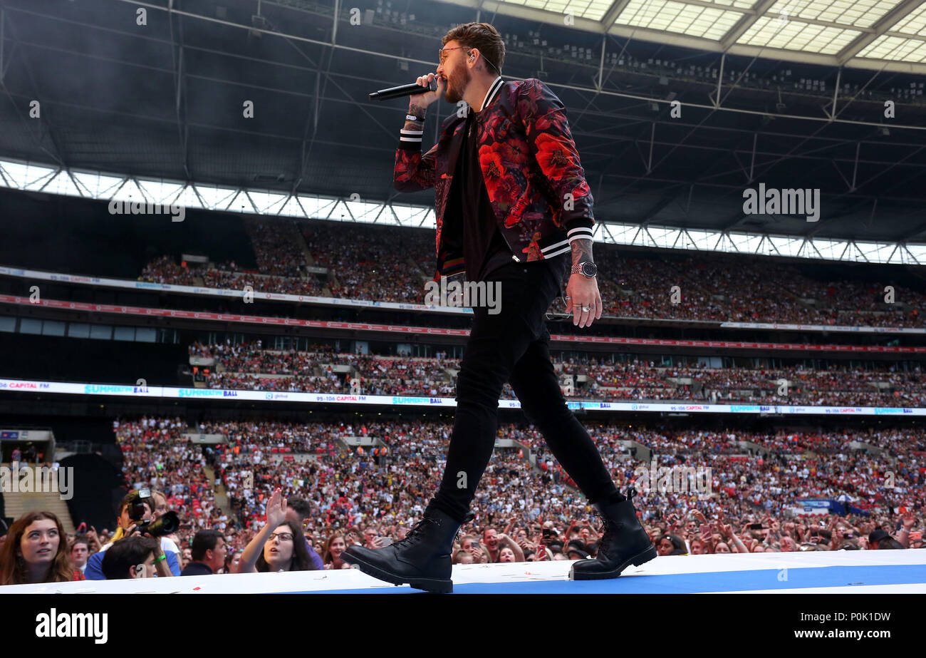 James Arthur on stage during Capital's Summertime Ball with Vodafone at ...