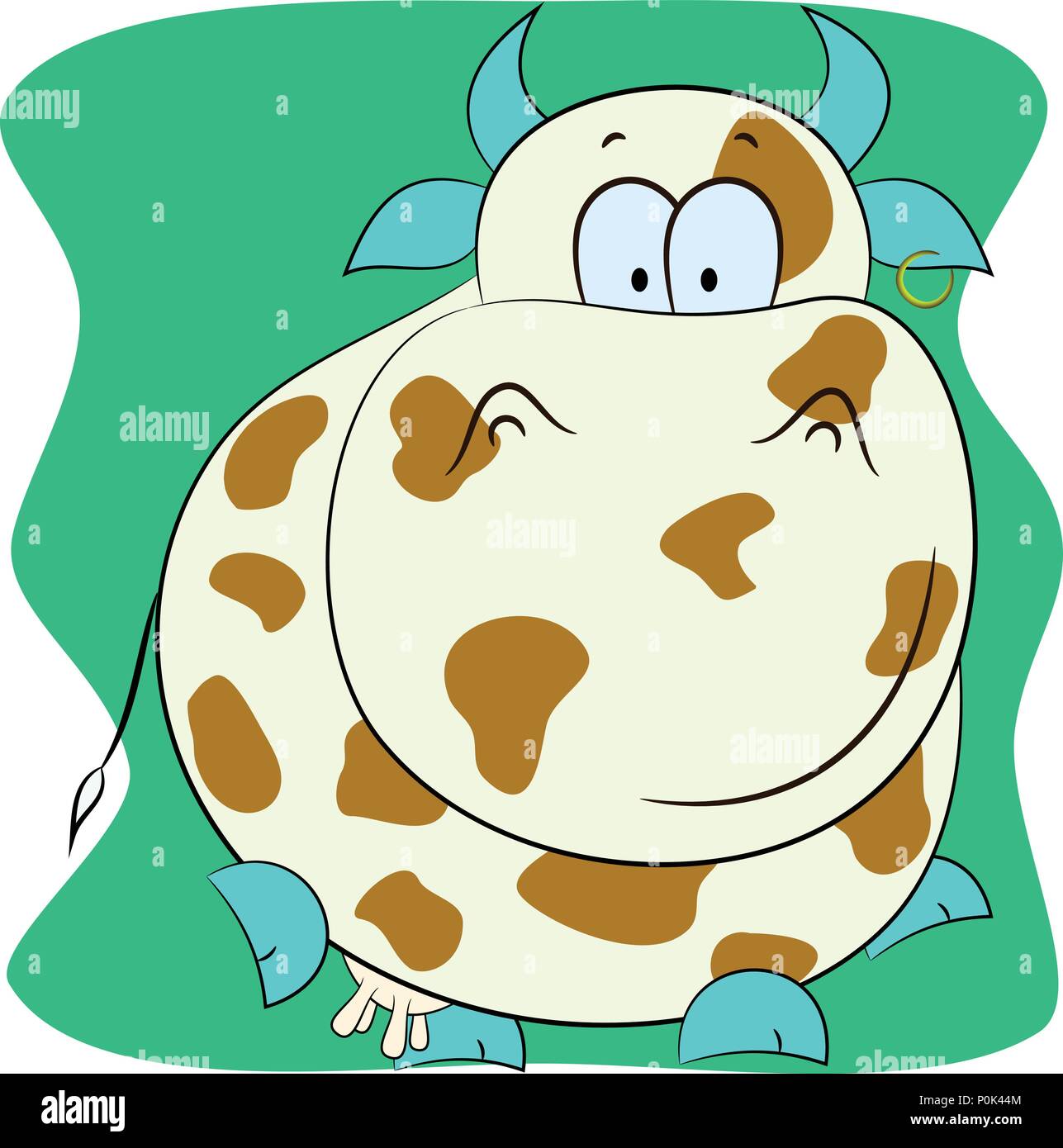 cow cartoon vector illustration Stock Vector Image & Art - Alamy