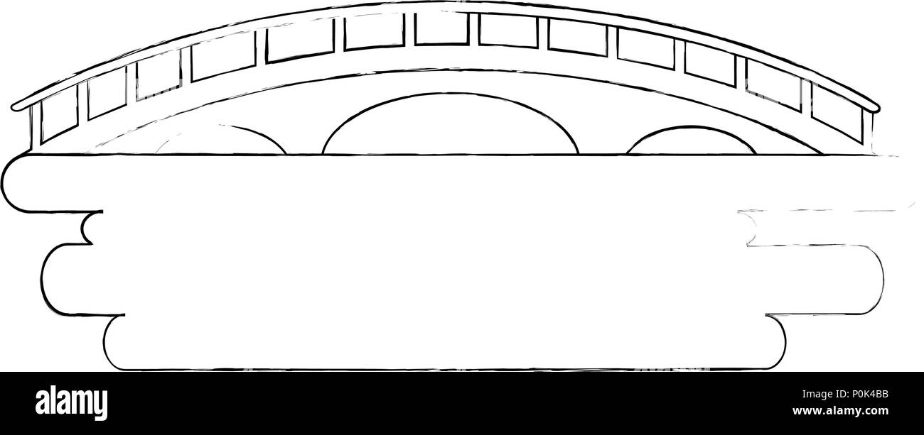 burrard bridge canadian monument vector illustration design Stock ...