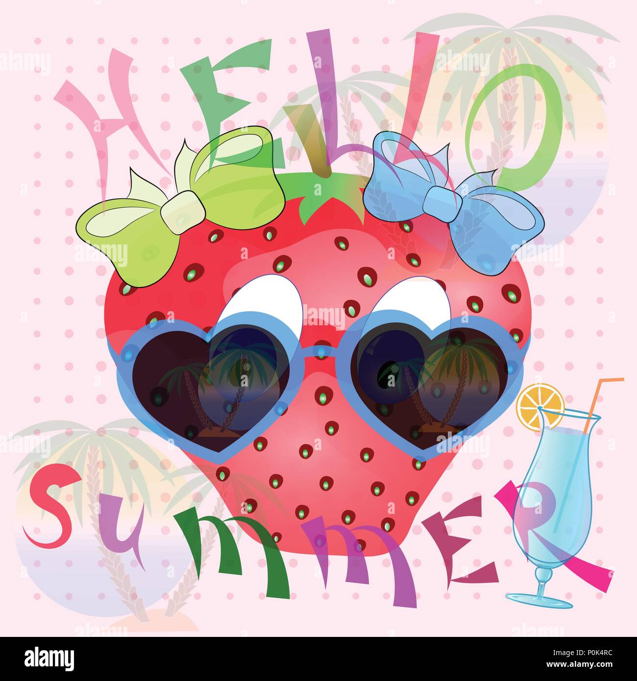 Beach strawberry Stock Vector Images - Alamy