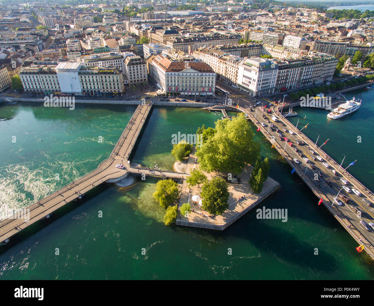 Aerial View Arve Rhone River High Resolution Stock Photography and ...