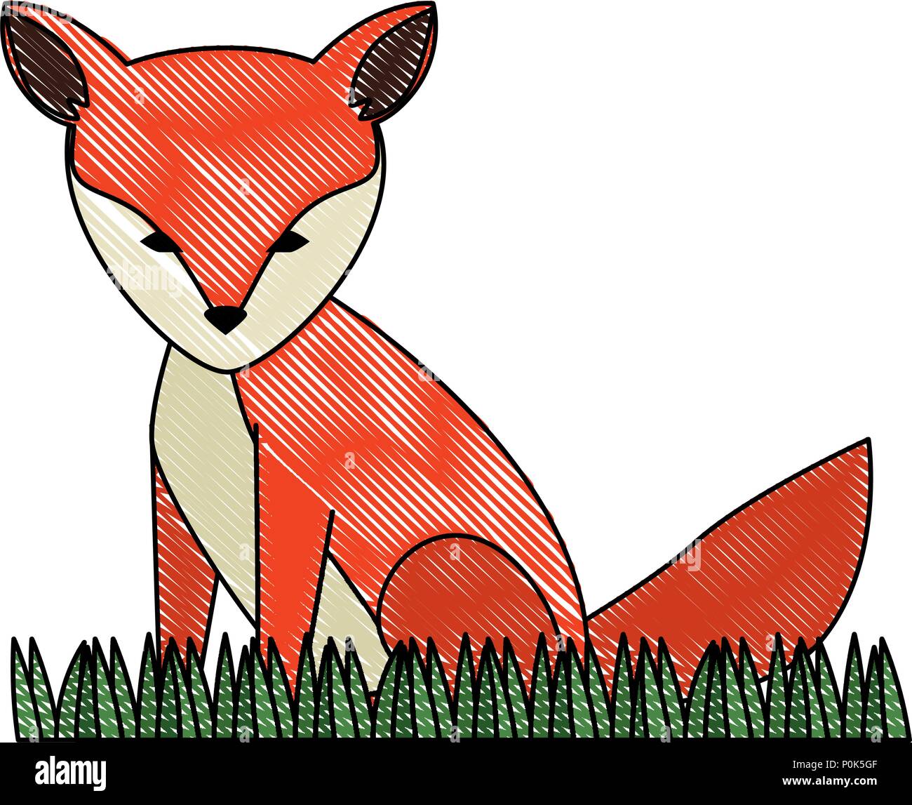 wild canadian fox animal Stock Vector Image & Art - Alamy