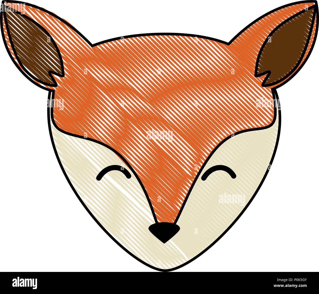 wild canadian fox head Stock Vector Image & Art - Alamy
