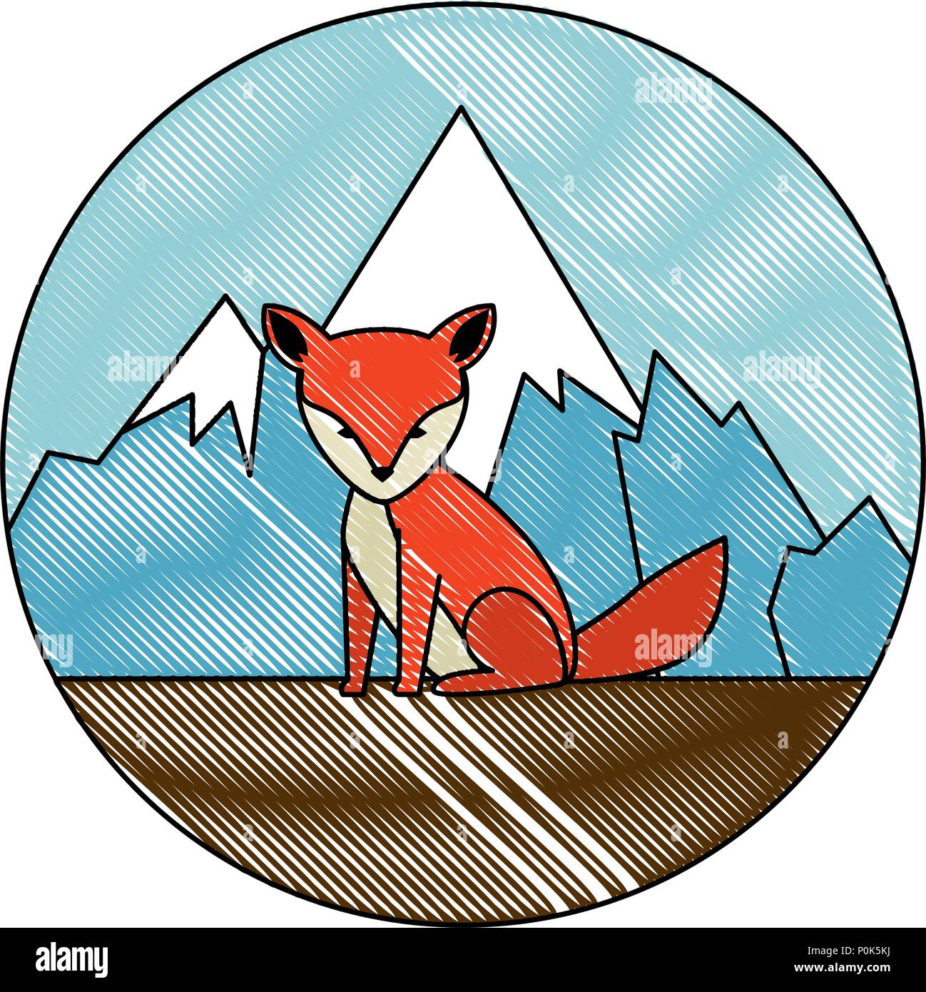 Fox canadian wildlife Stock Vector Images - Alamy
