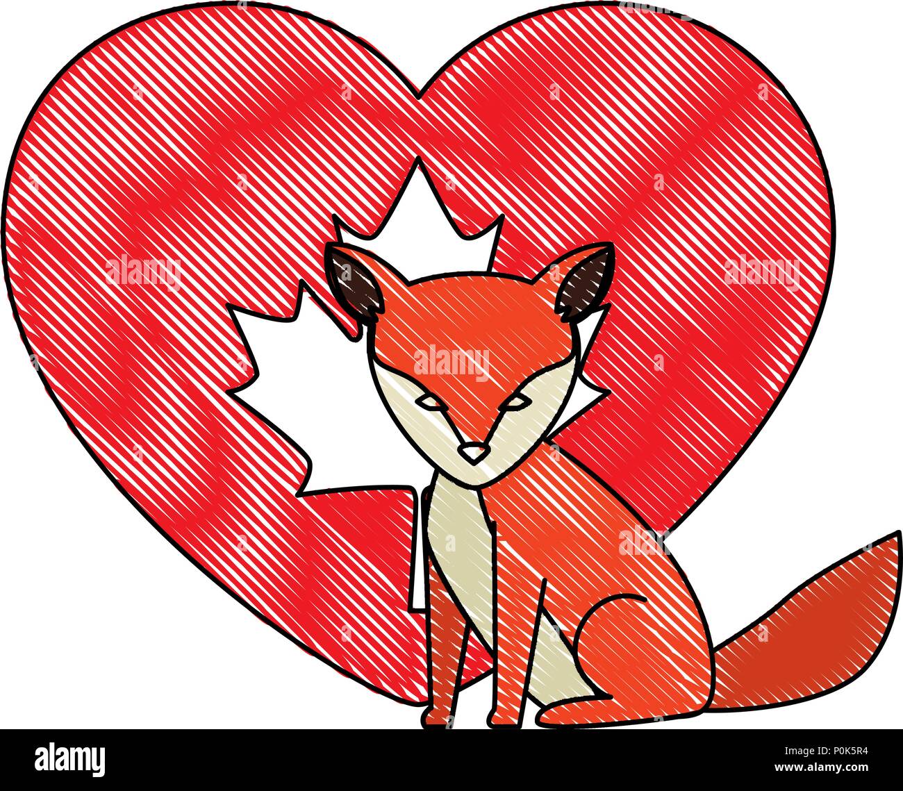 Canadian wildlife image fox hi-res stock photography and images - Alamy