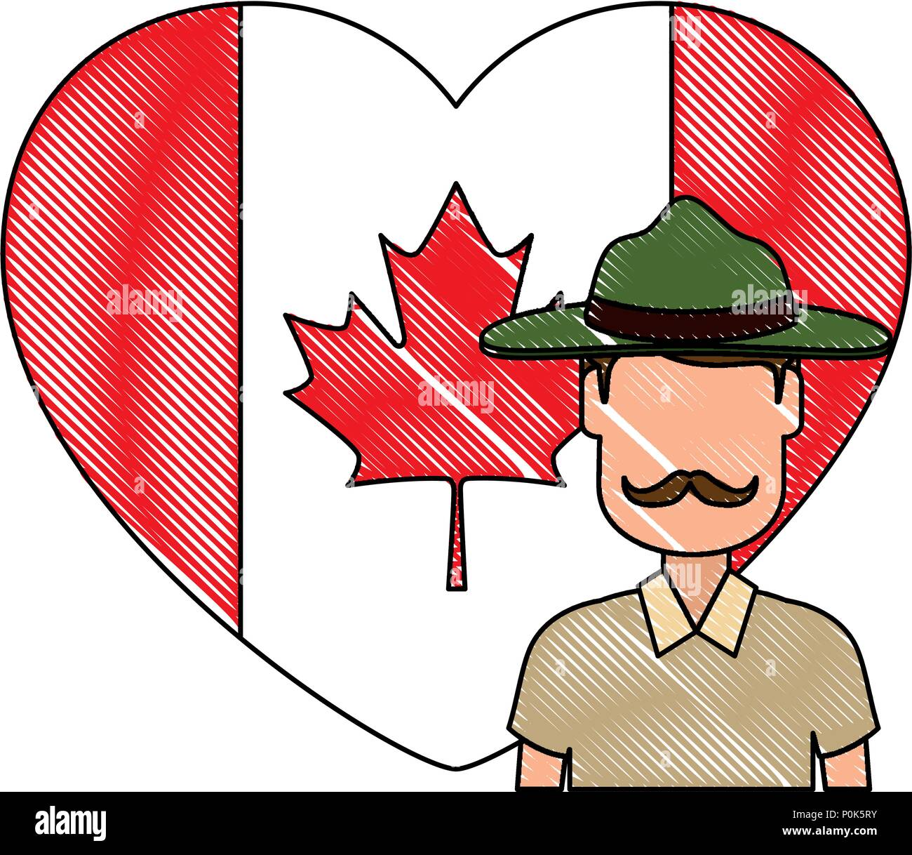 Canadian police officer work Stock Vector Images - Alamy
