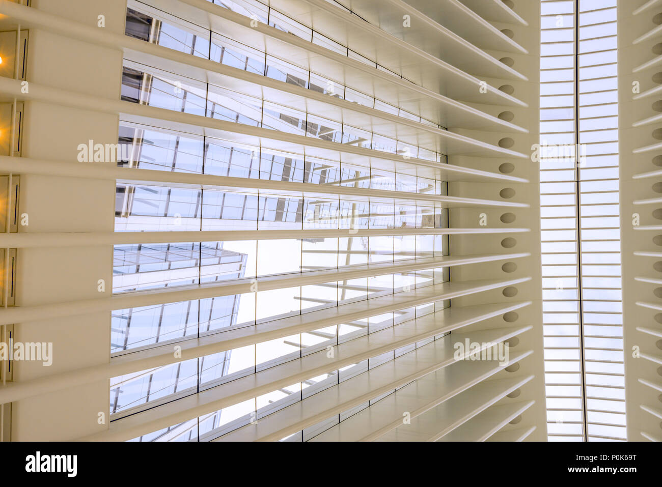Inside the World Trade Centre Transportation Hub, with it’s unique and ...