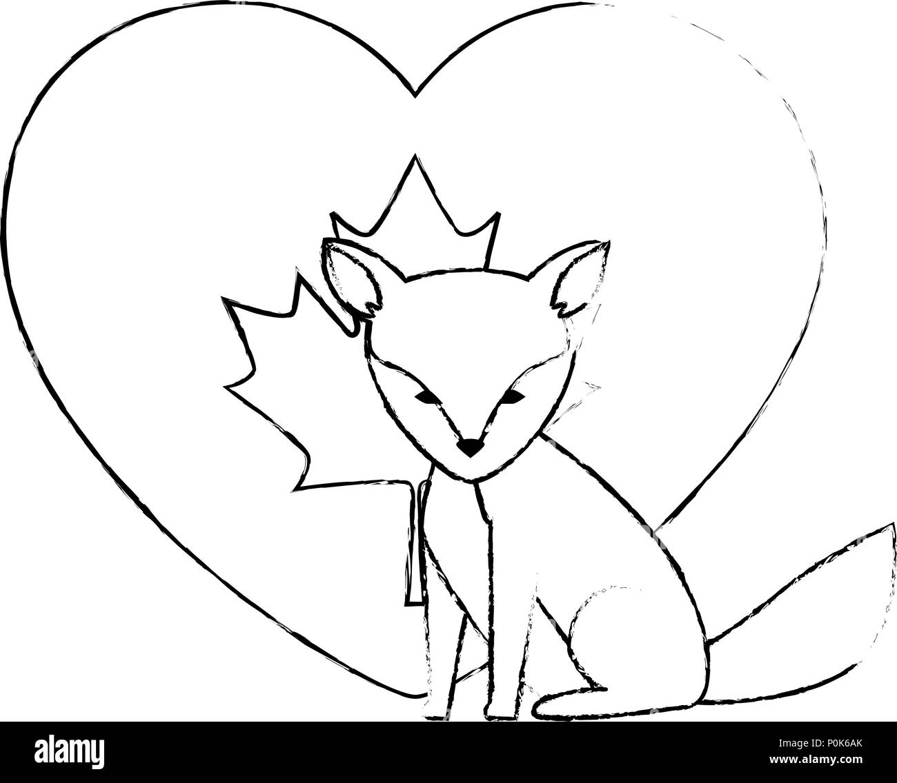 Fox canadian wildlife Stock Vector Images - Alamy