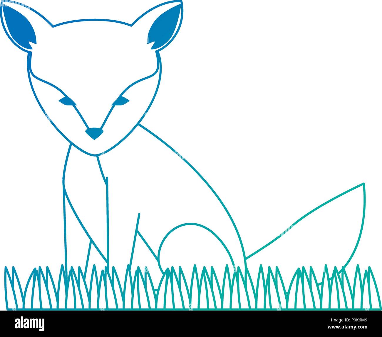 wild canadian fox animal Stock Vector Image & Art - Alamy