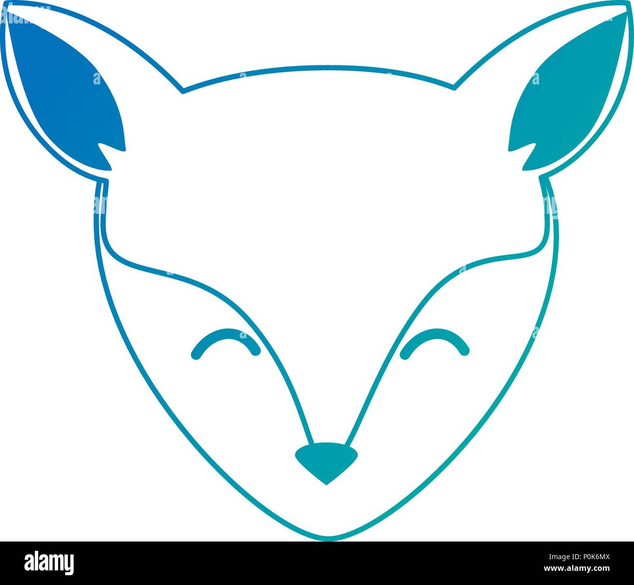 wild canadian fox head Stock Vector Image & Art - Alamy