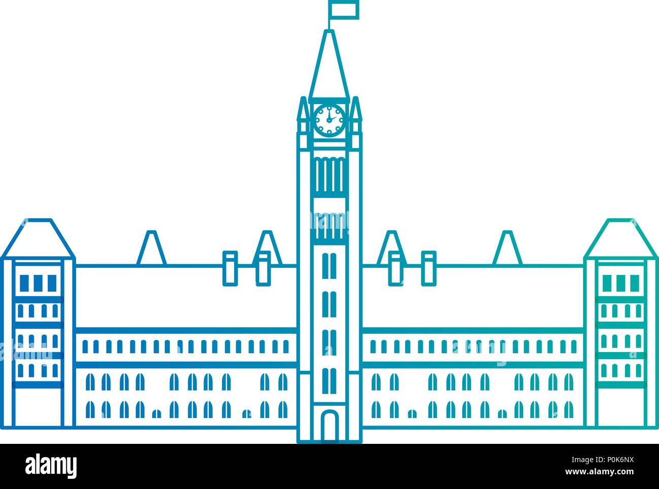 Canadian national tower canada Stock Vector Images - Alamy