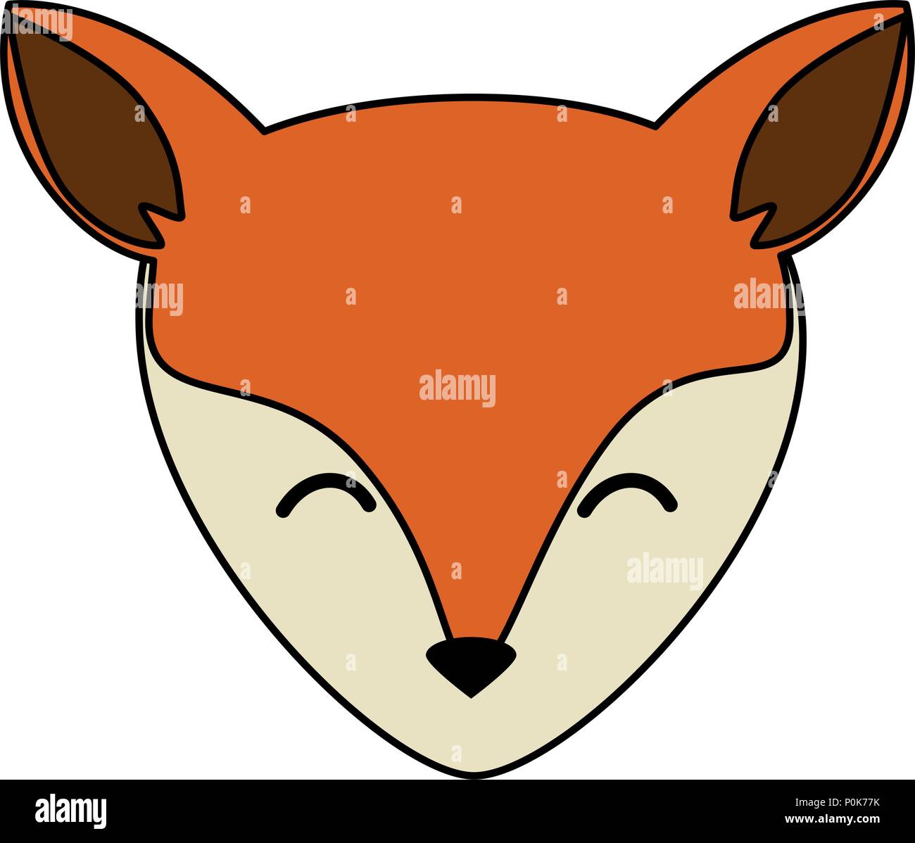 wild canadian fox head Stock Vector Image & Art - Alamy