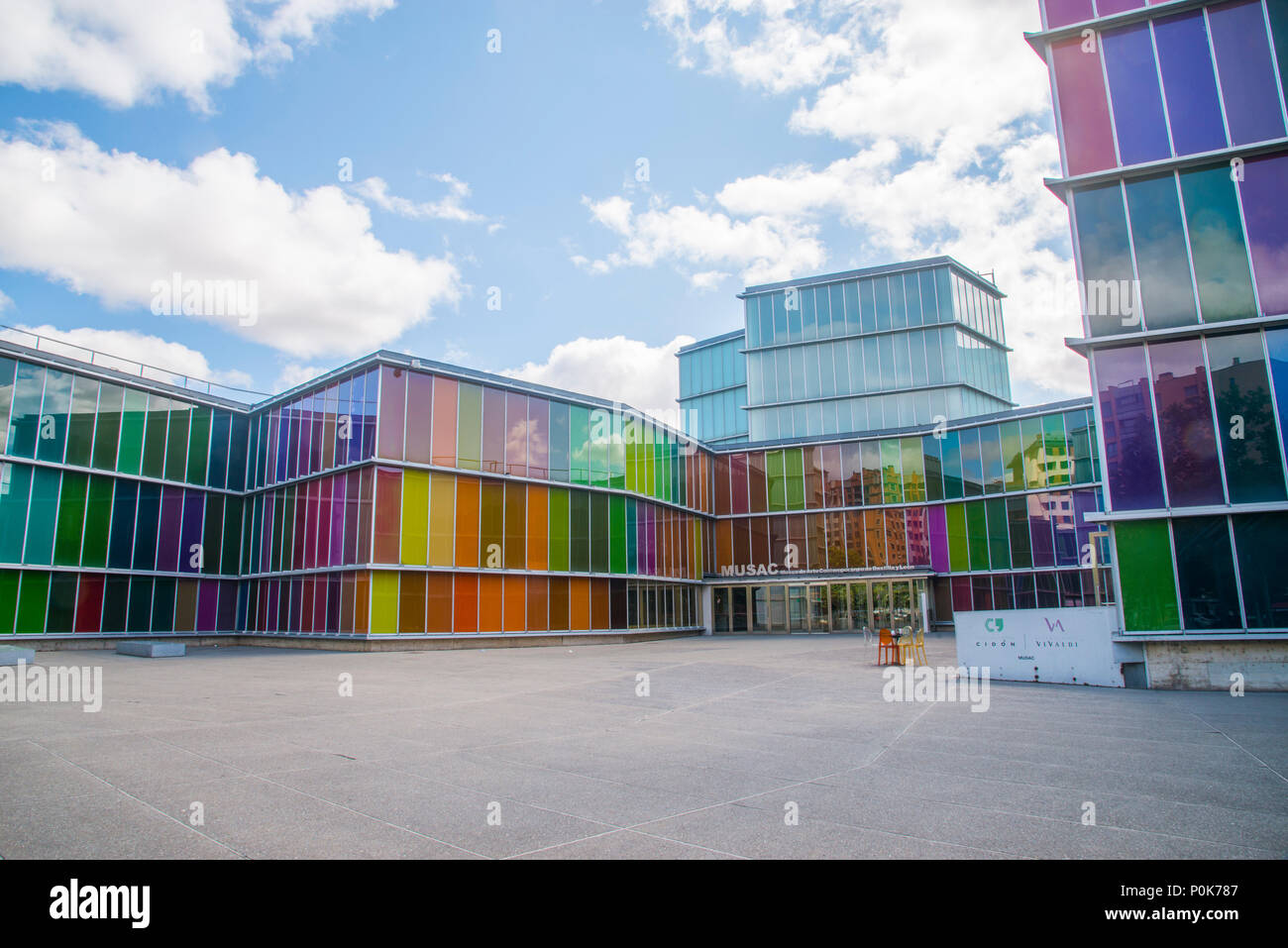 Facade of MUSAC. Leon, Spain Stock Photo - Alamy