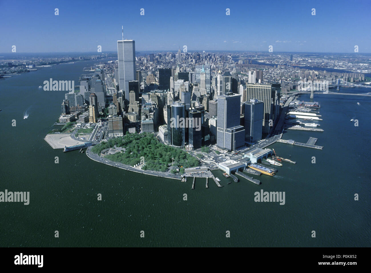 1993 HISTORICAL TWIN TOWERS (©MINORU YAMASAKI 1973) DOWNTOWN SKYLINE ...