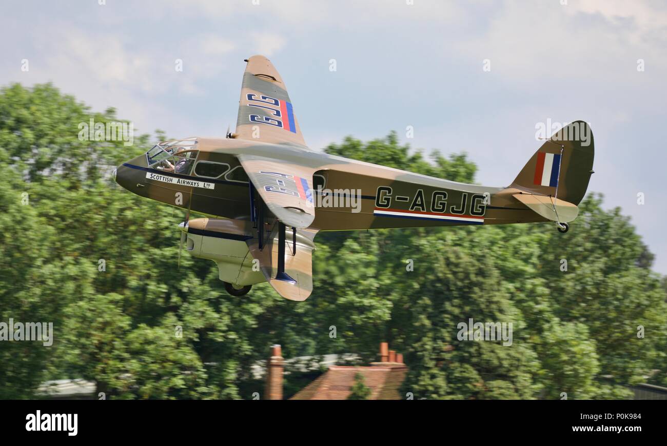 de Havilland Dragon Rapide flying at the Fly Navy airshow at ...