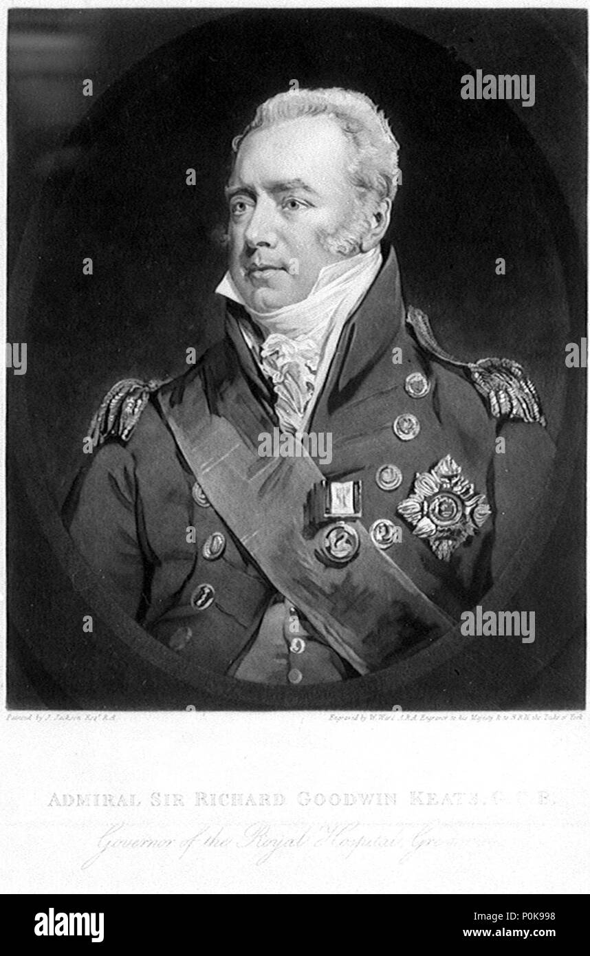 'Admiral Sir Richard Goodwin Keats. G. C. B. Governor of the Royal ...