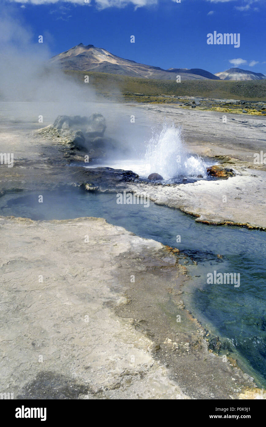 1995 HISTORICAL HOT WATER GEYSER EL TATIO THERMAL FIELD EL TATIO ...