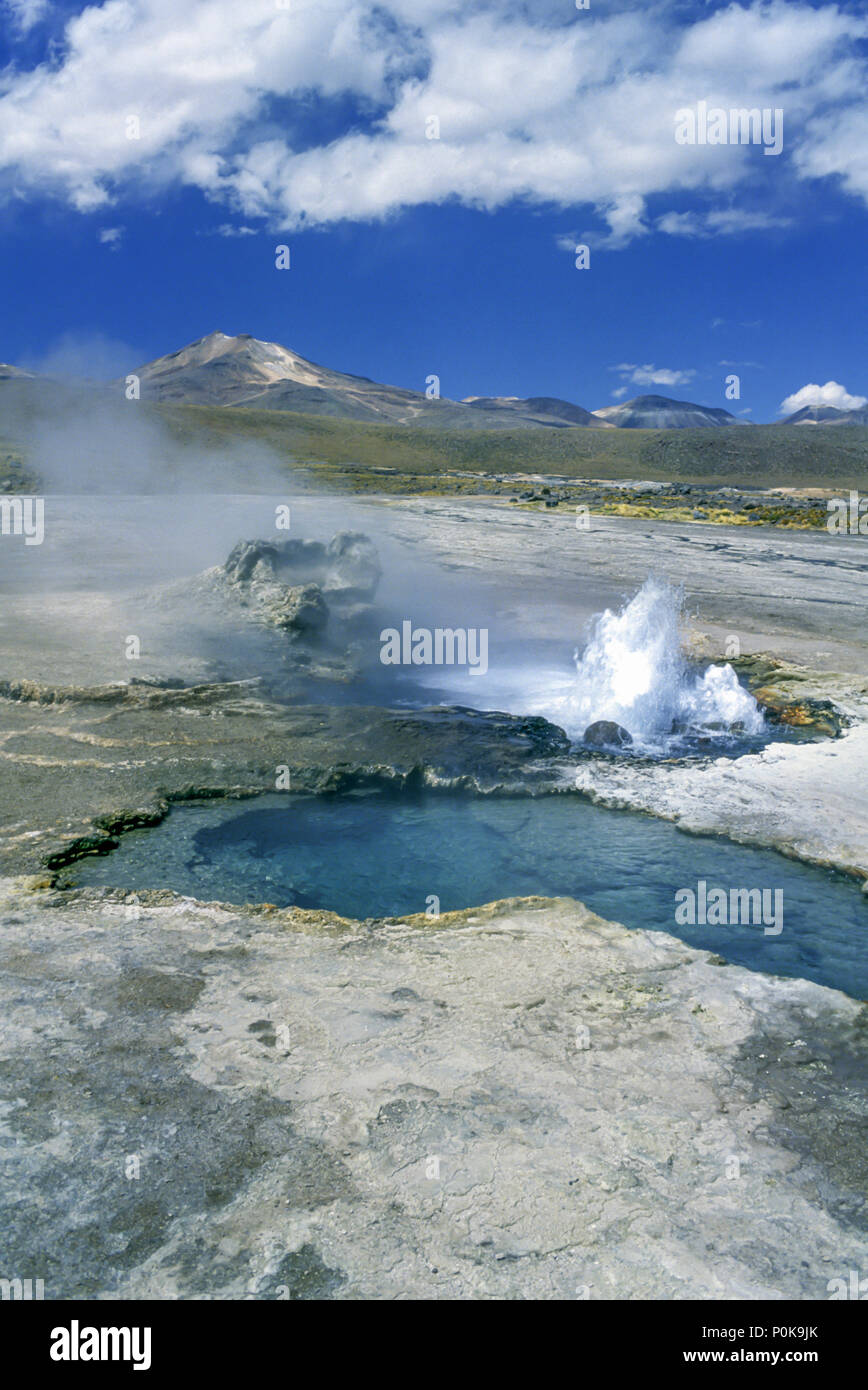 1995 HISTORICAL HOT WATER GEYSER EL TATIO THERMAL FIELD EL TATIO ...