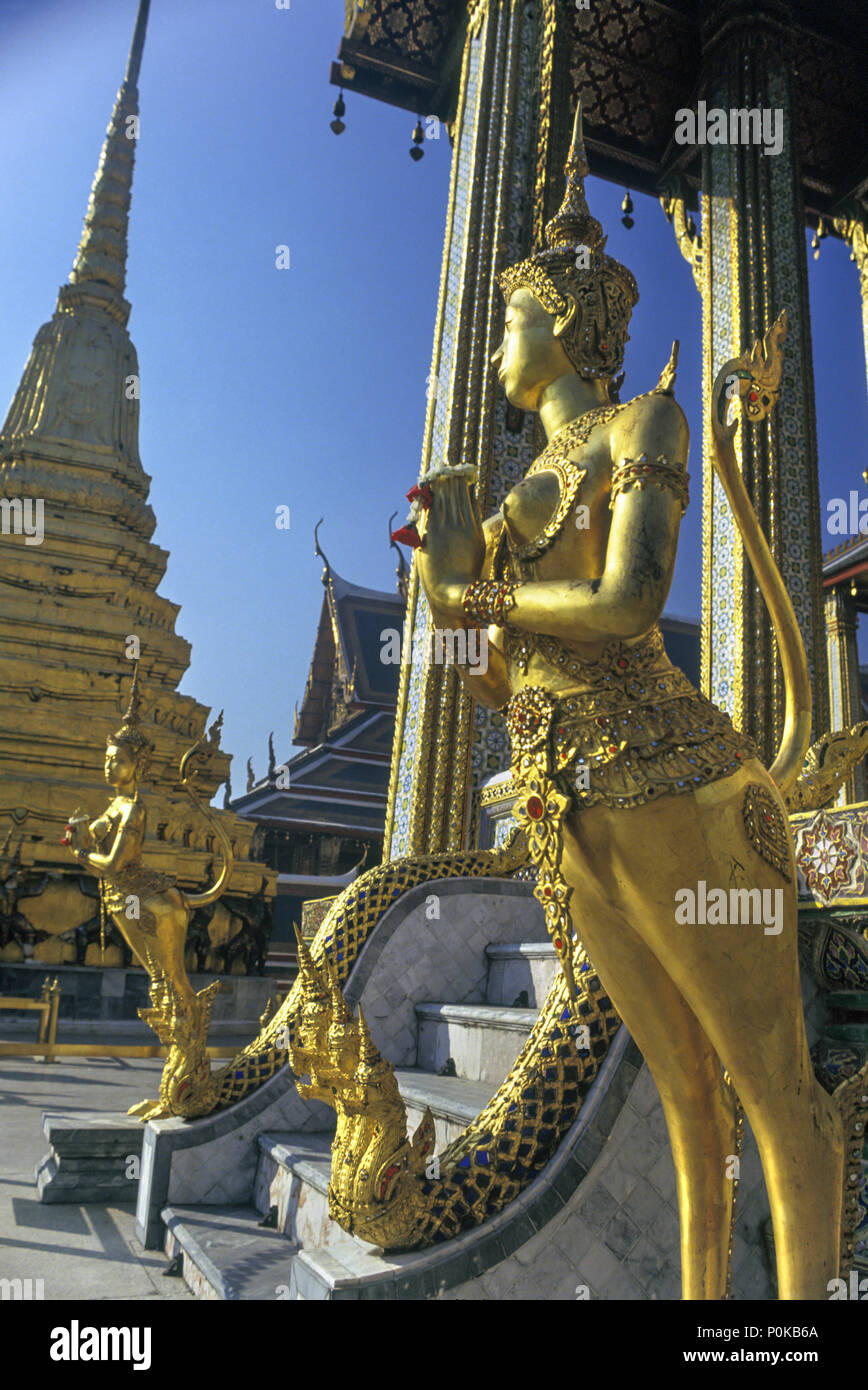 1995 HISTORICAL APSONSI BIRD WOMAN STATUES WAT PHRA KAEO TEMPLE GRAND ...