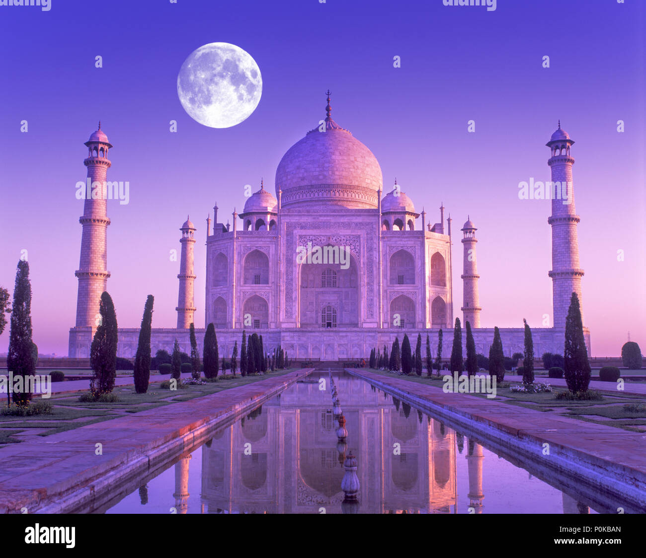 India Taj Mahal At Night