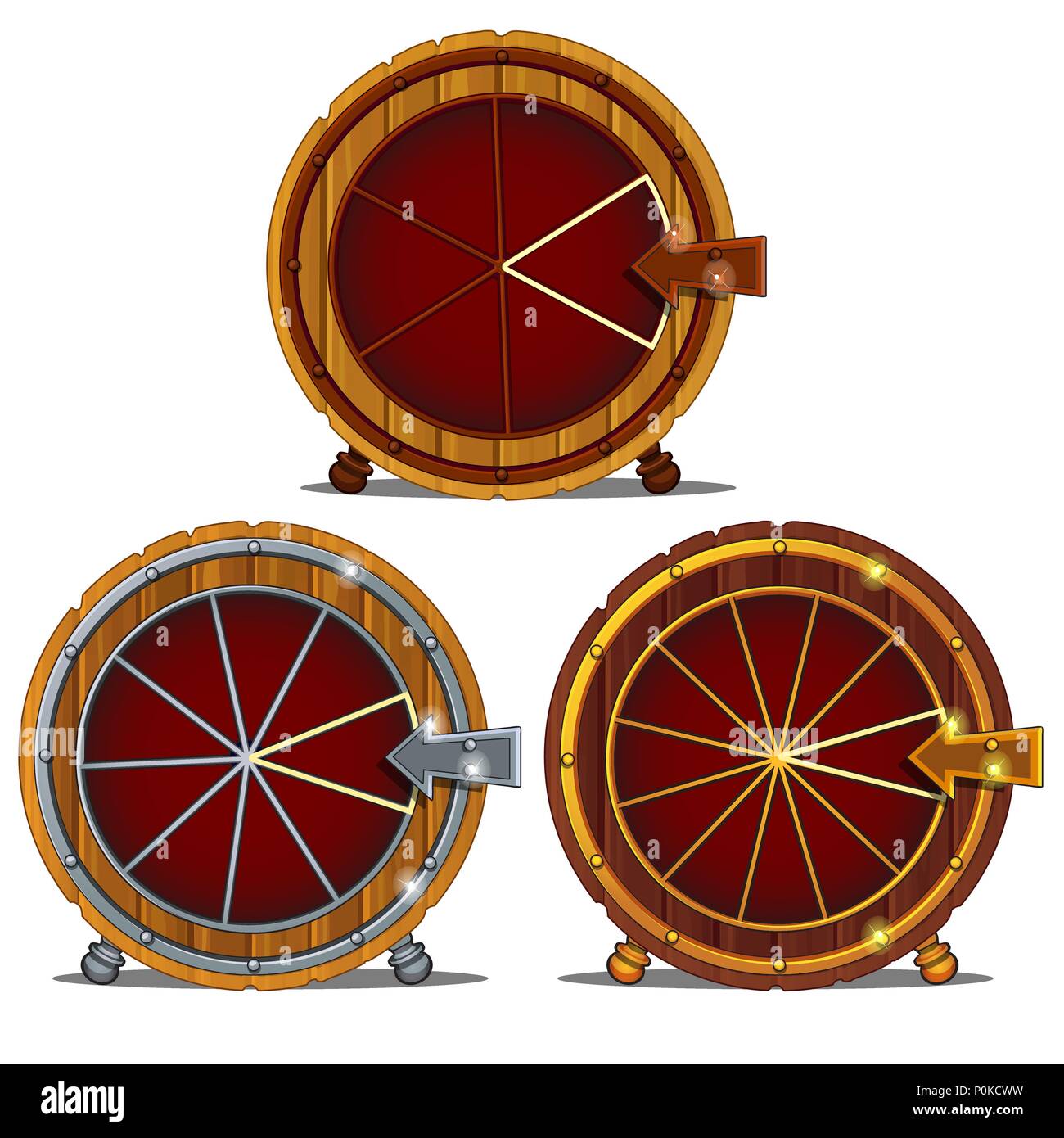 Wooden Wheel Vector