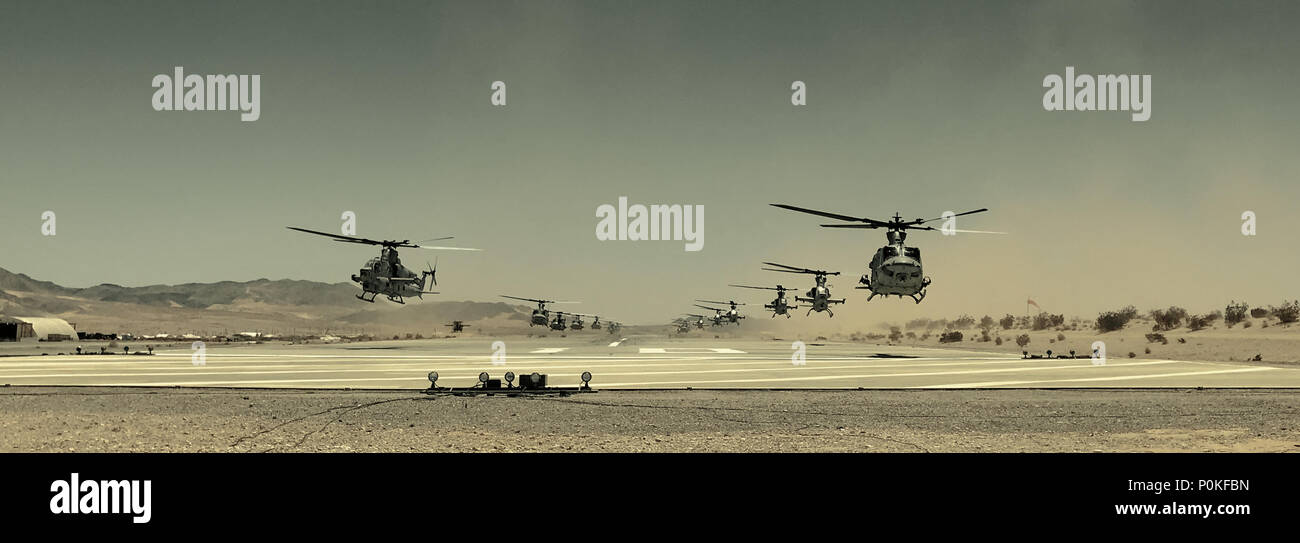 Marines with Light Attack Helicopter Squadron 367, based out of Marine ...