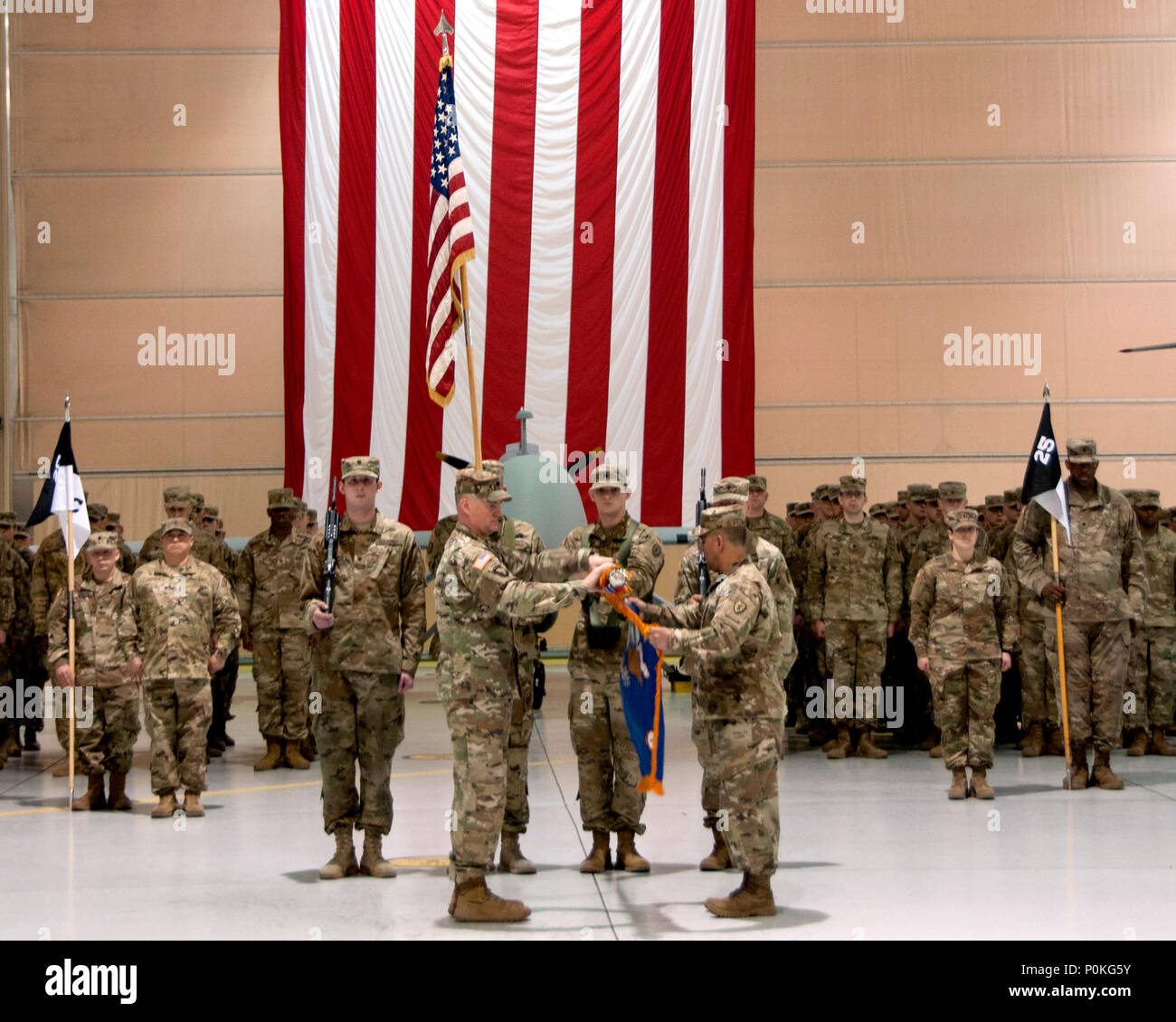 Lt. Col. Matthew Landrum, commander of the 1st Battalion, 25th Aviation ...
