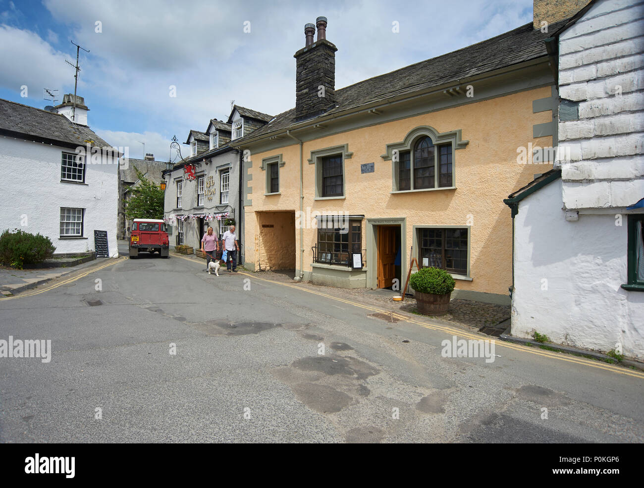 The Beatrix Potter Galley in the village of Hawkshead, Lake District ...