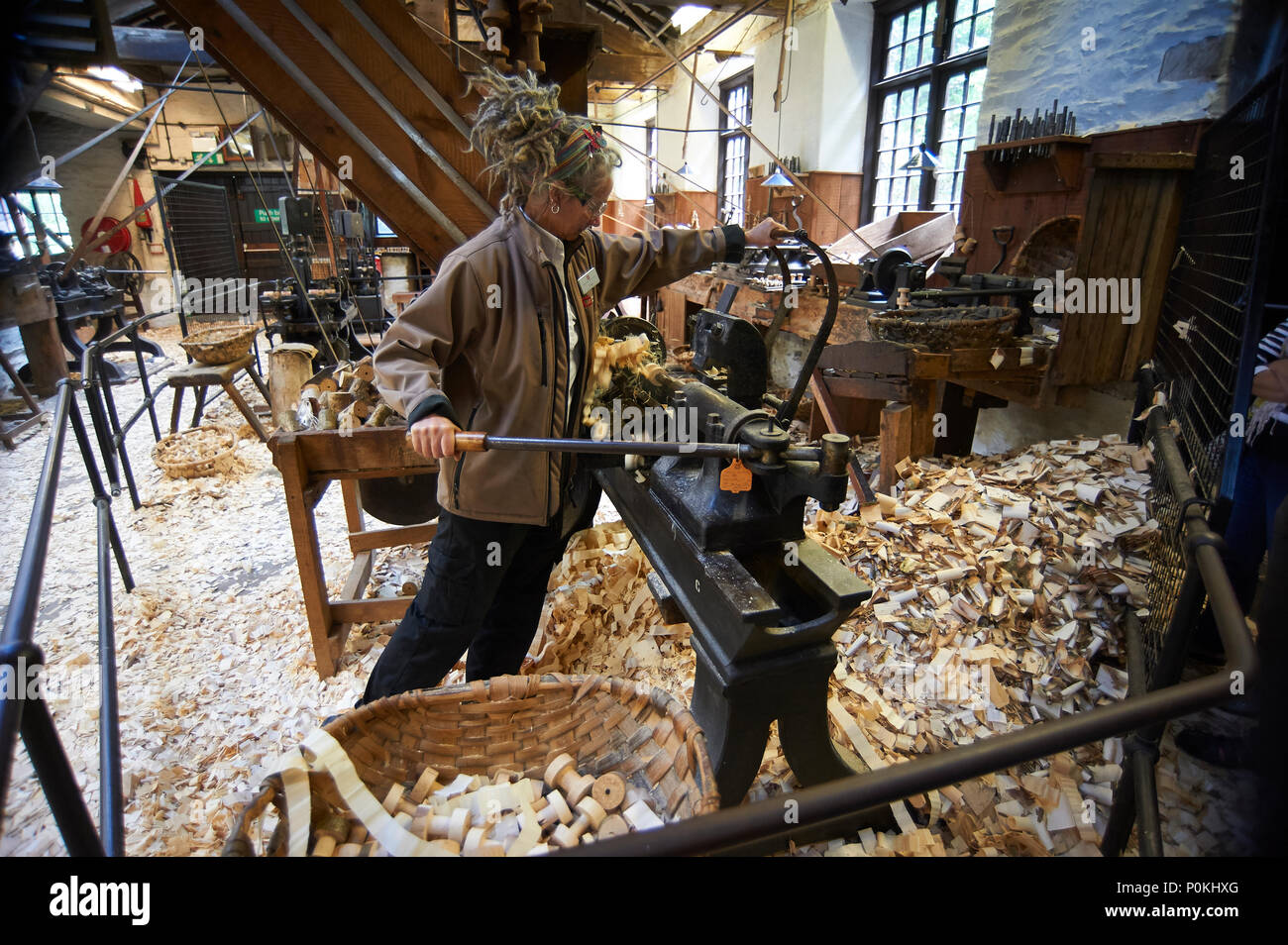 Interior of Stott Park Bobbin Mill, Finsthwaite, South Lakeland, Lake ...