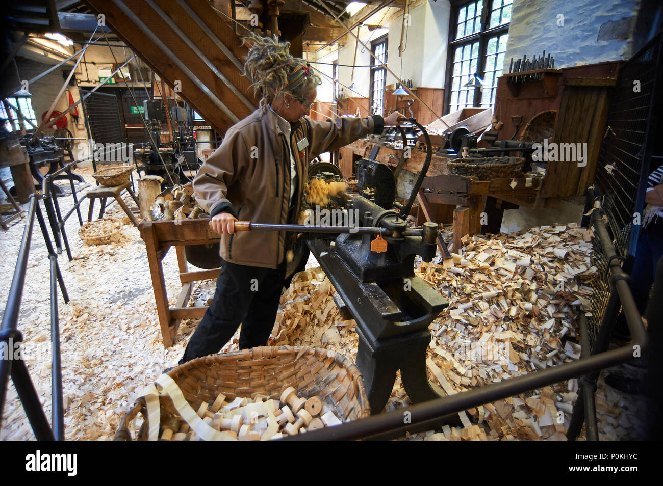 Interior of Stott Park Bobbin Mill, Finsthwaite, South Lakeland, Lake ...