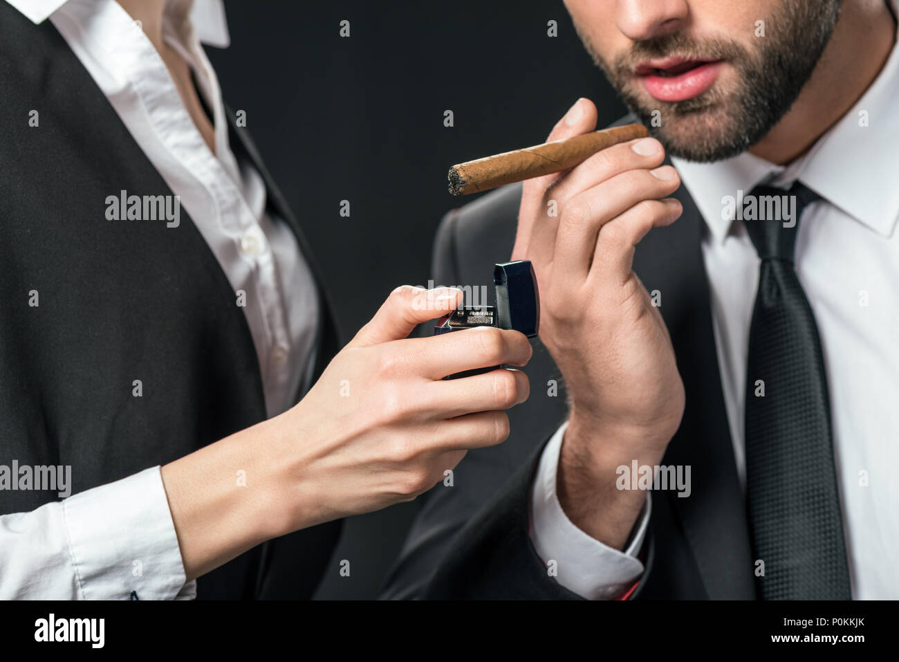 Boss woman cigar hi-res stock photography and images - Alamy