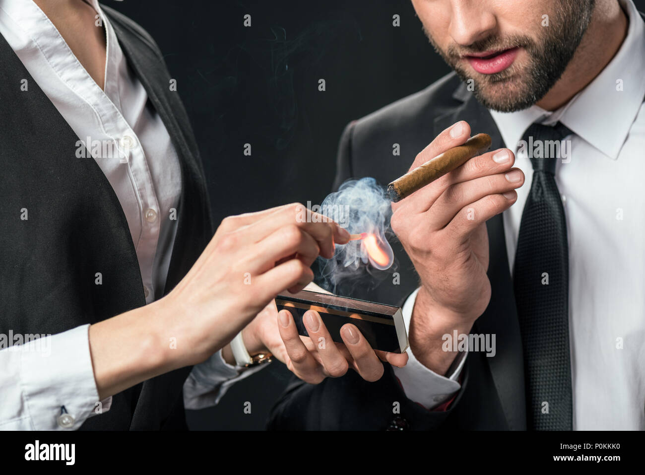 Boss woman cigar hi-res stock photography and images - Alamy