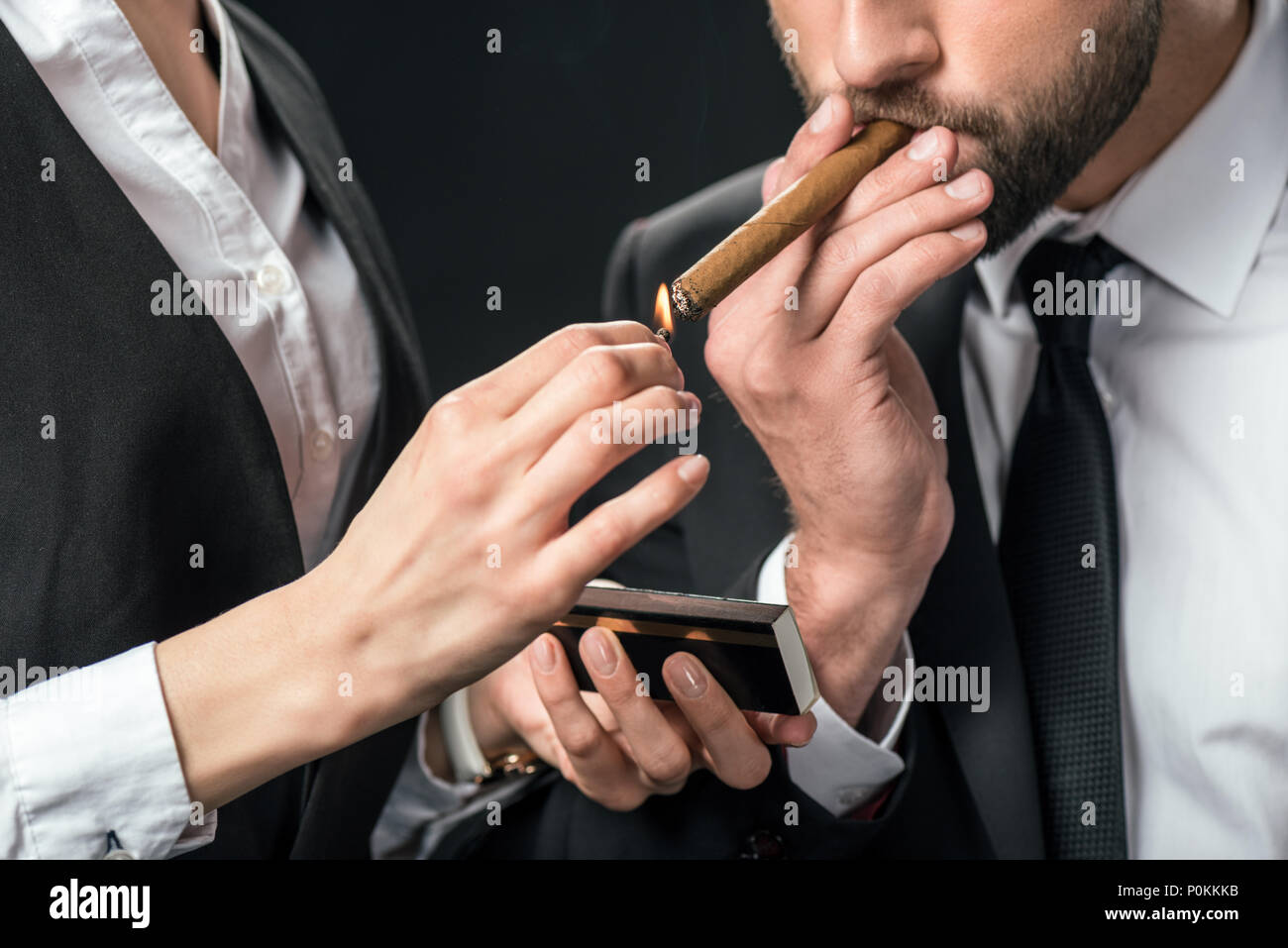 Boss woman cigar hi-res stock photography and images - Alamy