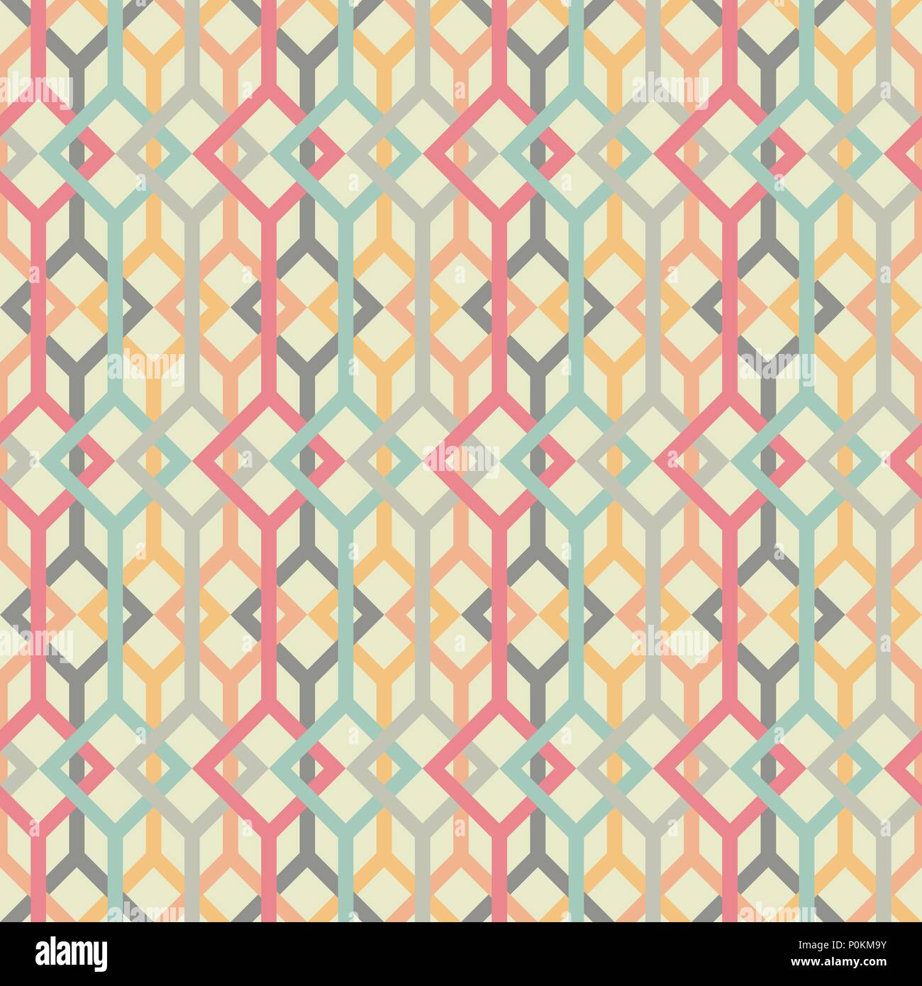 Vector illustration. Stylized texture with lines and squares. Pale ...