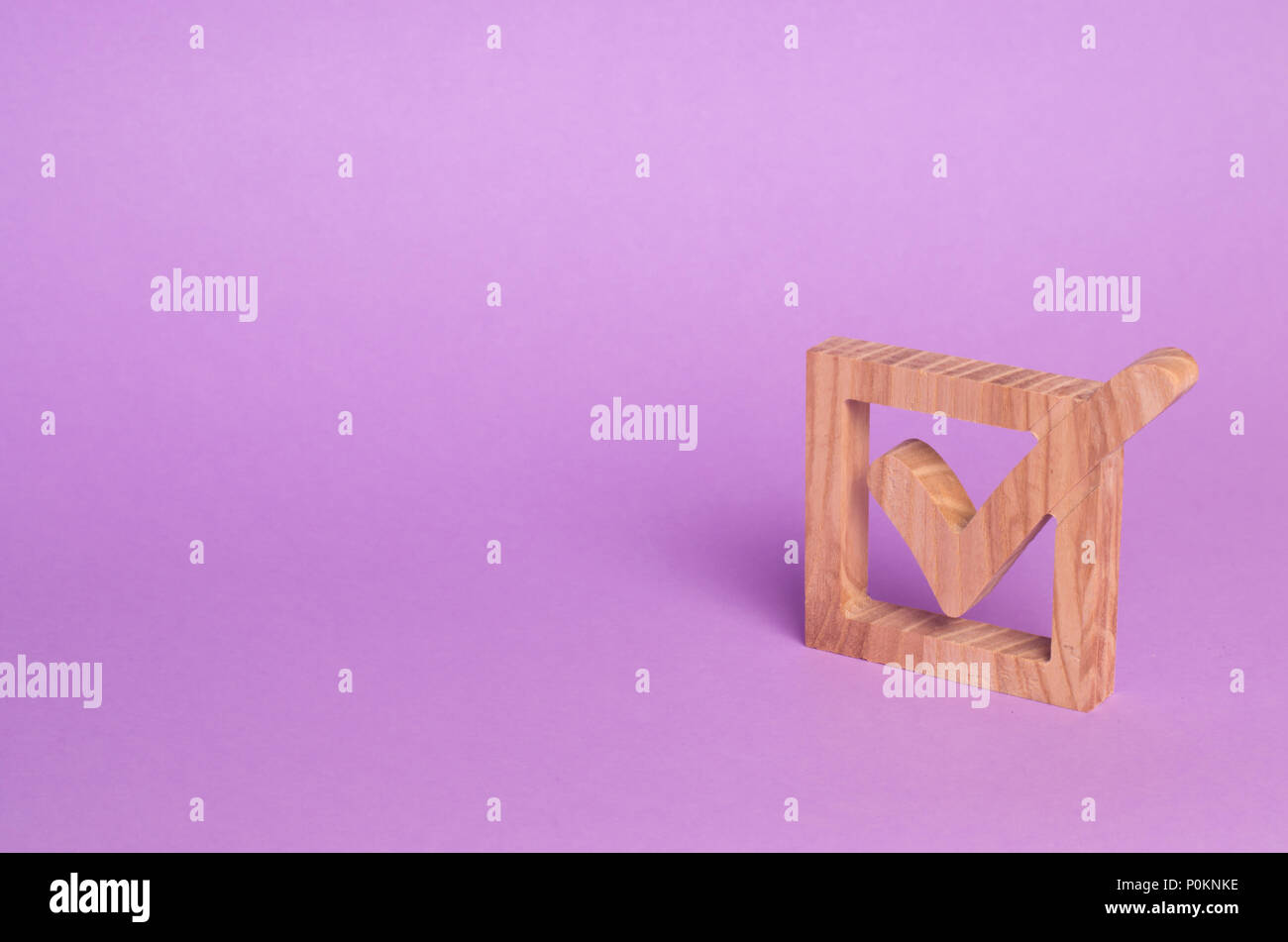 A tick in government elections. Choice of candidate. The democratic ...