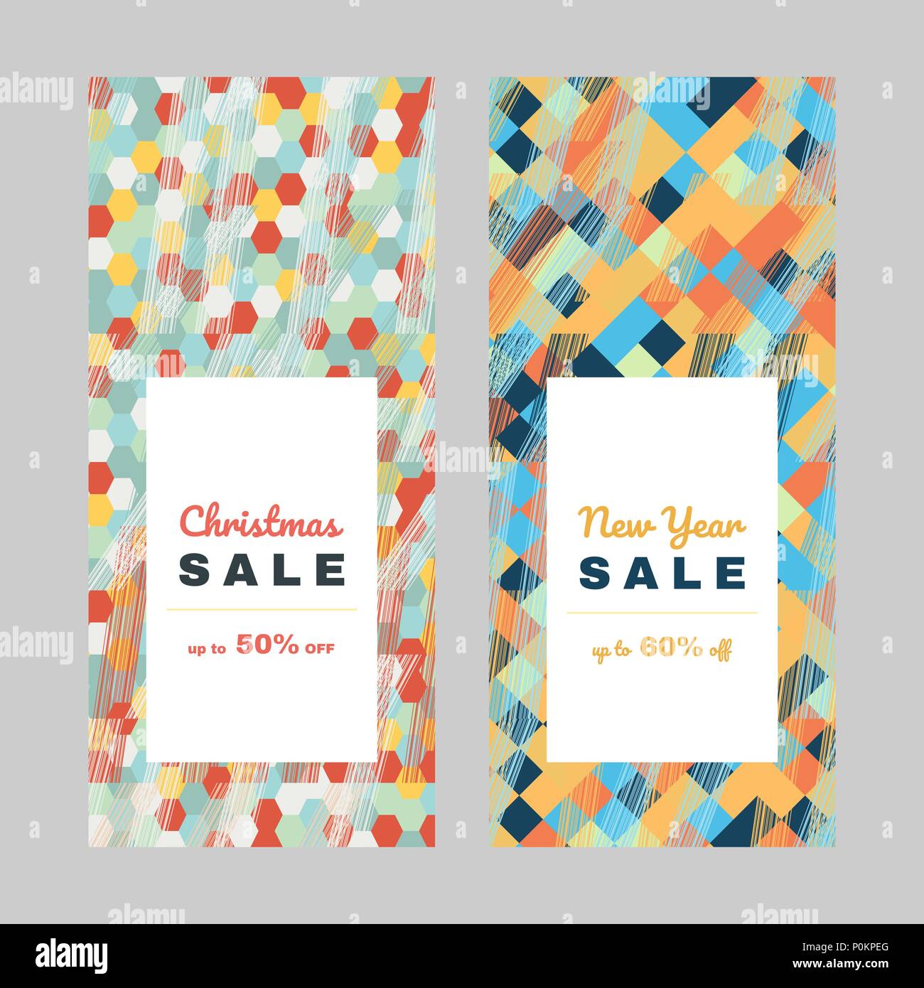 Shopping sale design. New Year offer banner. Copy space. Discount flyer ...