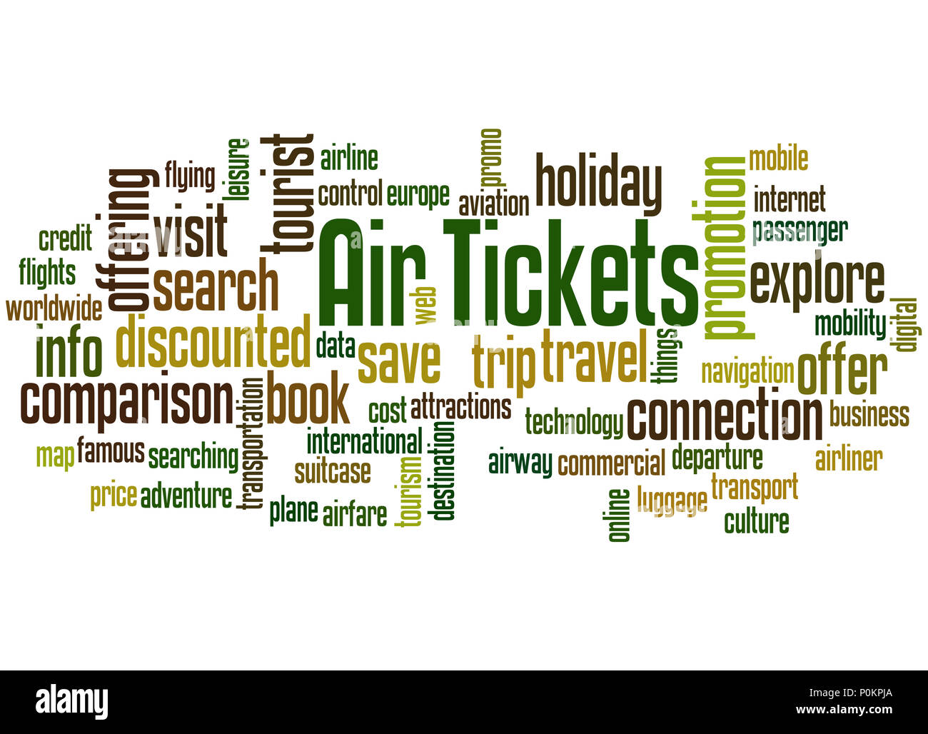 Air Tickets, word cloud concept on white background Stock Photo - Alamy