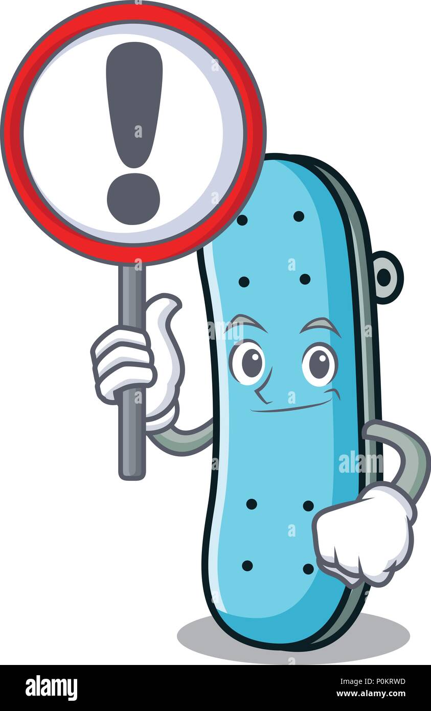 With sign skateboard character cartoon style Stock Vector Image & Art ...