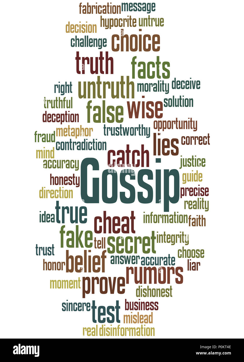 Gossip, word cloud concept on white background Stock Photo - Alamy