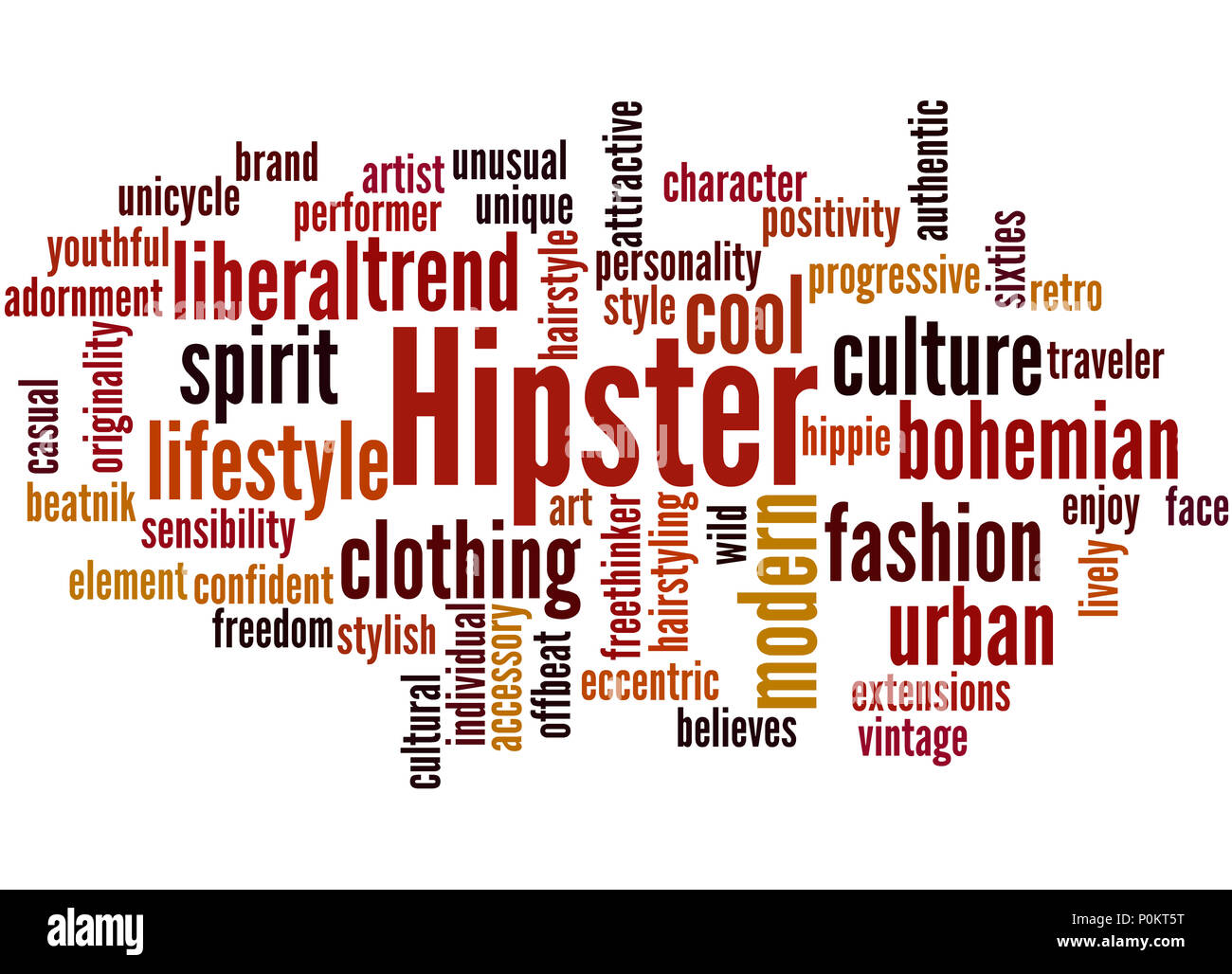 Hipster, word cloud concept on white background Stock Photo - Alamy