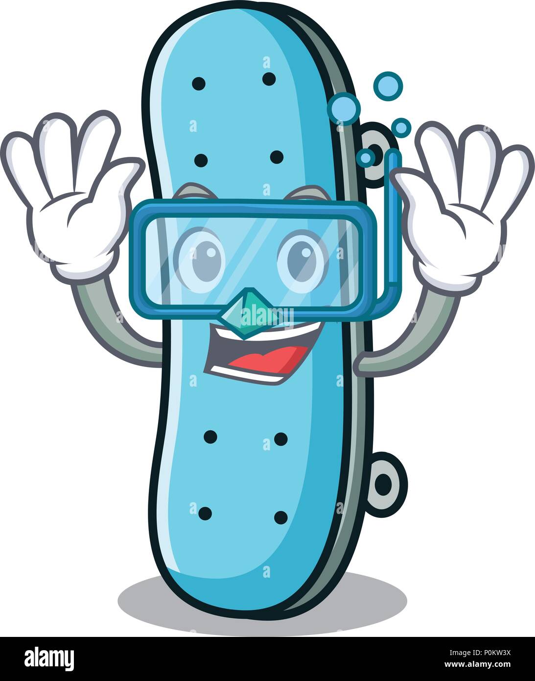 Diving skateboard character cartoon style Stock Vector Image & Art - Alamy